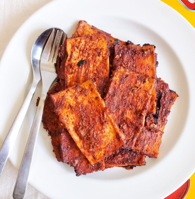 BBQ Tofu - Una Rose Vegan